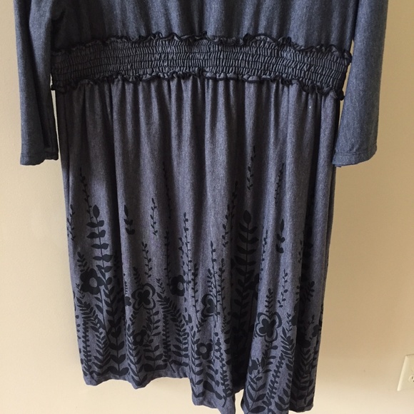 Just My Size | Dresses | Jms Just My Size Gray Floral Print Dress 2x ...